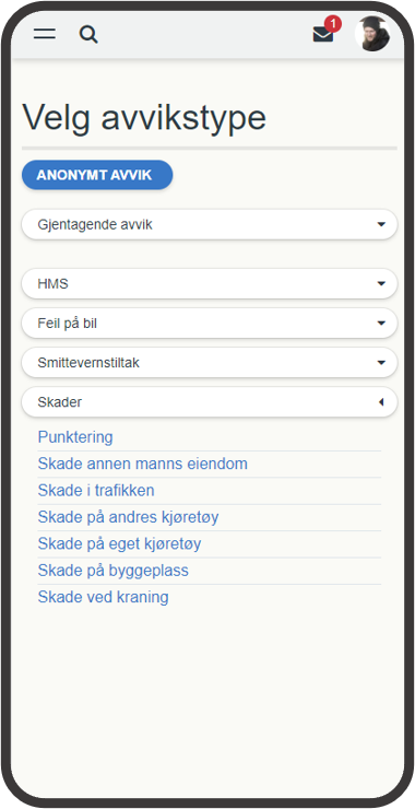 Registrerer sjåførene avvik som oppstår?